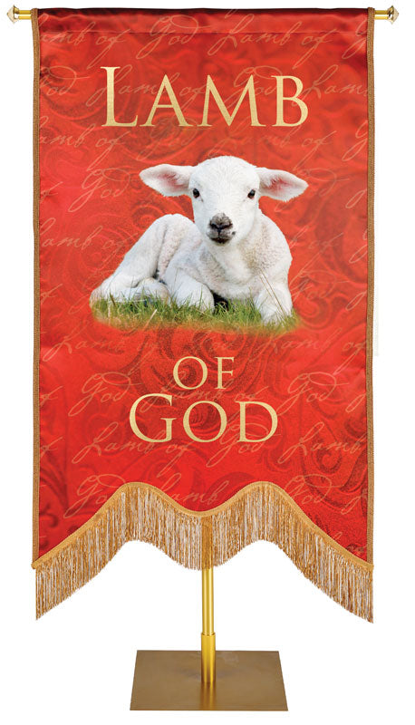 Names of Christ M-Shape Lamb of God Embellished Banner | Impact Banners ...