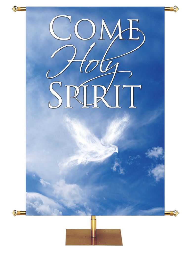 Pentecost Blue Come Holy Spirit | Impact Banners and Signs