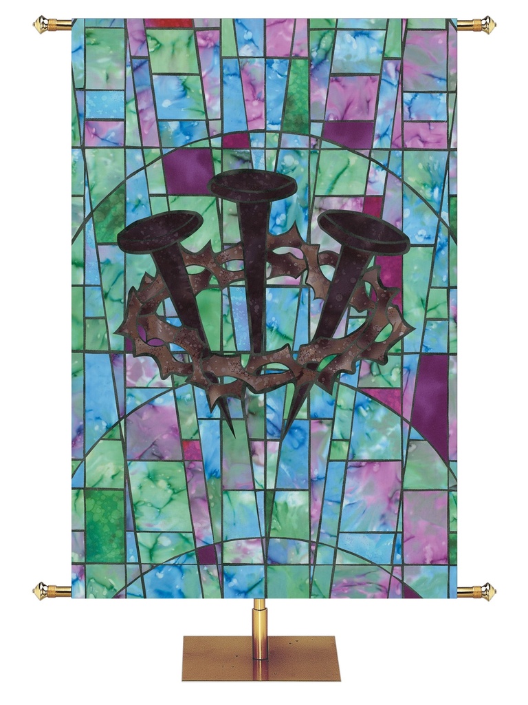 Stained Glass Symbols of Faith Crown of Thorns
